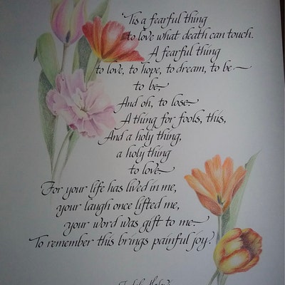 IF Poem Hand Calligraphy Poem Print - Etsy