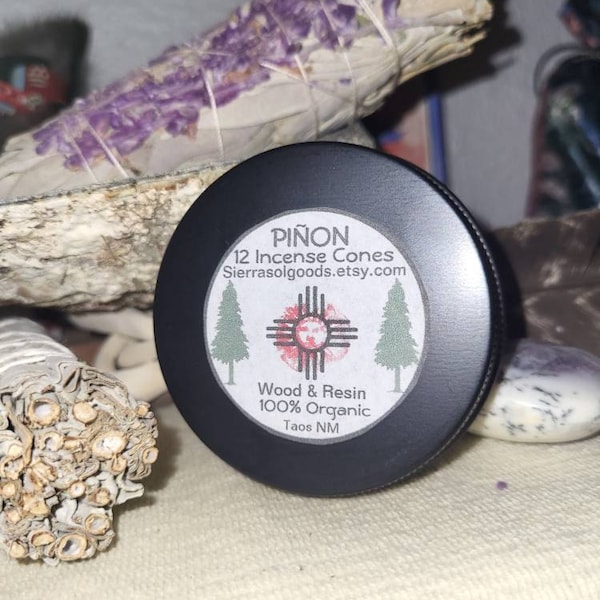 Piñon Incense Cones-piñon Resin-piñon Wood-hand Rolled-100% All Natural ...