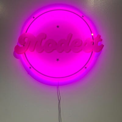 Middle Finger Neon Sign, Middle Finger Pattern Neon Light Sign, Led ...