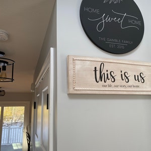 Farmhouse Wall Decor Home Sign Established Sign Home - Etsy