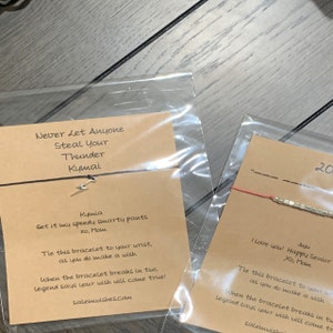 Thunder Wish Bracelet, Thunder Friendship Bracelet, Thunder Charm ...