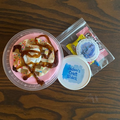 Funfetti Waffle DIY Slime Cake Scented Clay Sprinkles Asmr Stress ...