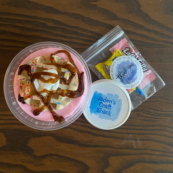 Funfetti Waffle DIY Slime Cake Scented Clay Sprinkles Asmr Stress ...