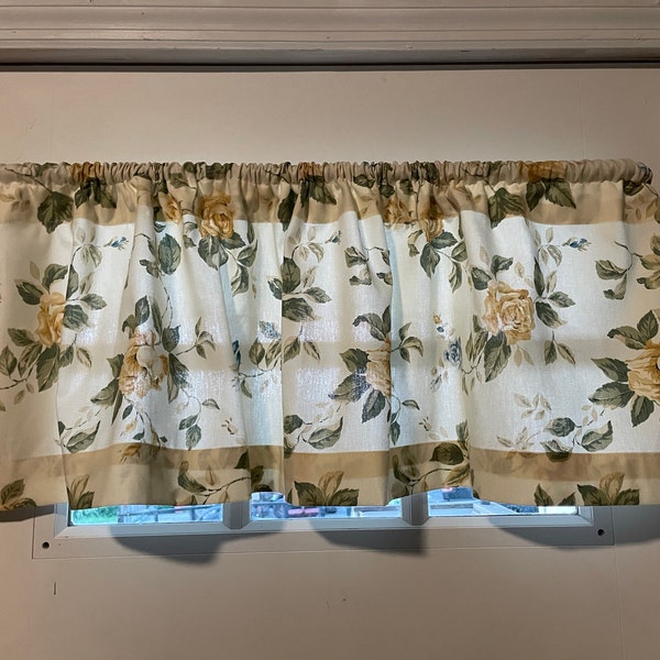 Nautical Coastal Beach Cottage Valance With, Lighthouse, Anchors ...