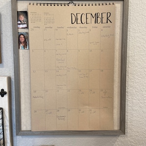 Small Kraft Stick Anywhere Calendars Undated Monthly | Etsy