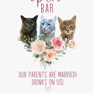 Custom Pet Wedding Welcome Sign With Stand Personalized Wedding Board ...