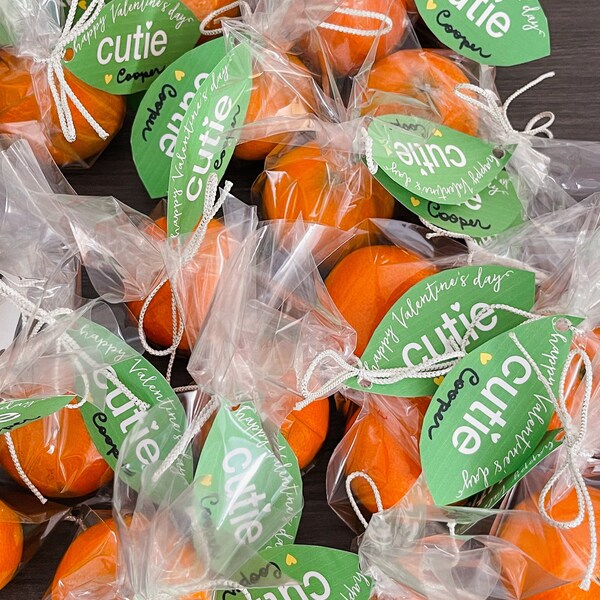 Cutie Valentine. Healthy Non Candy Valentine. Mandarin Orange Fruit ...