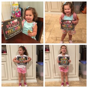 Last Day of School Sign Printable Last Day of Preschool Sign Last Day ...