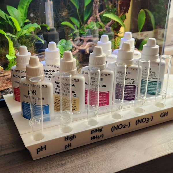 Gh, Kh, P04+ API Test Kit Holder and Dry Rack! || API Test Tube Holder ...