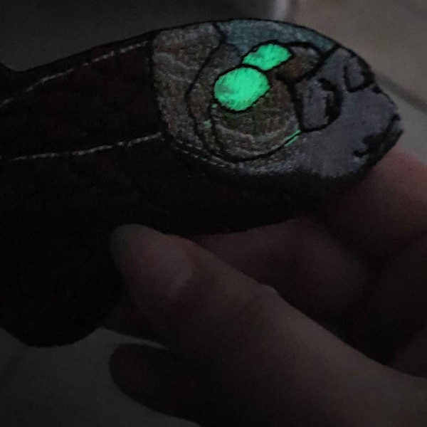 Glowing Deep Sea Barreleye Spook Fish Macropinna Microstoma Iron on ...