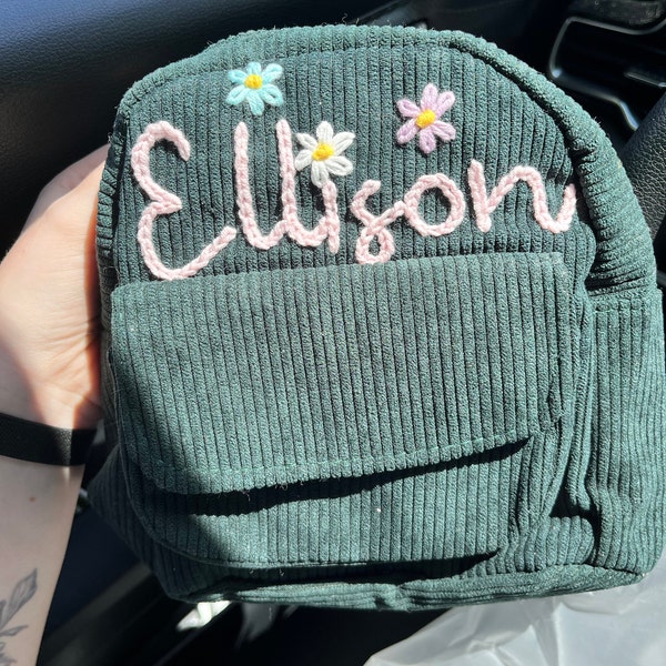 Personalized Kids Mini Backpack: Handcrafted Custom Name Bag - Etsy