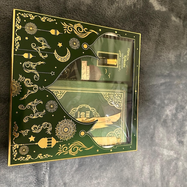 Personalized Quran Set With Desk Stand Quran Stand Islamic Gift Set ...
