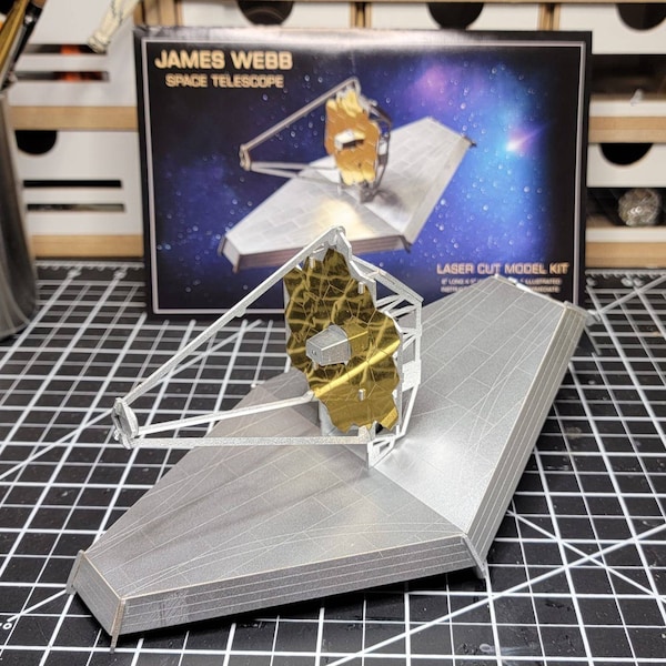 James Webb Space Telescope Model Kit - Laser Cut, Illustrated ...