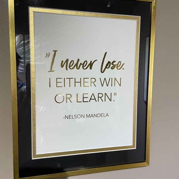 Custom Gold Foil Print, Your Own Words in Foil, Script Print, Real Foil ...