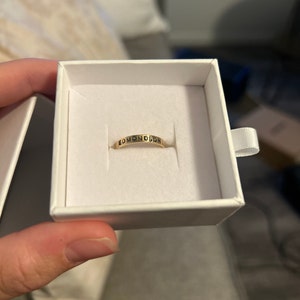 Class Ring Set, Sterling Silver Modern Class Rings, Personalized ...