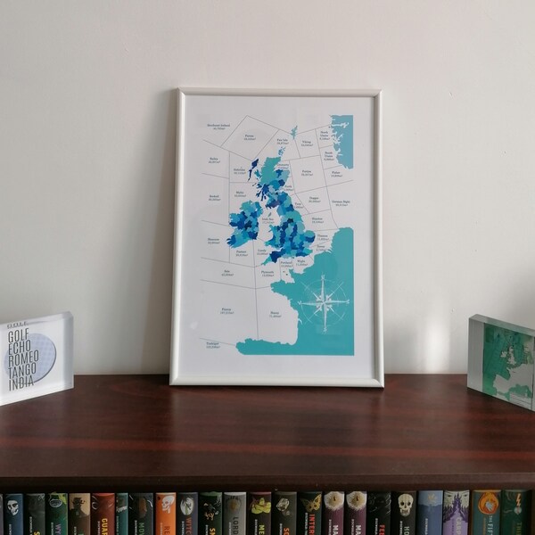 Shipping Forecast Map, Beaufort Scale and UK Inshore Waters Map ...