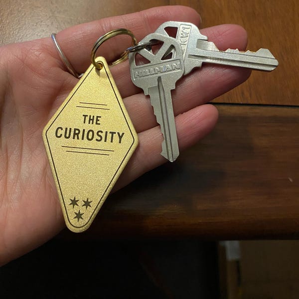 Personalized Vintage Hotel Keychain // Gold Key Ring // Personalised ...