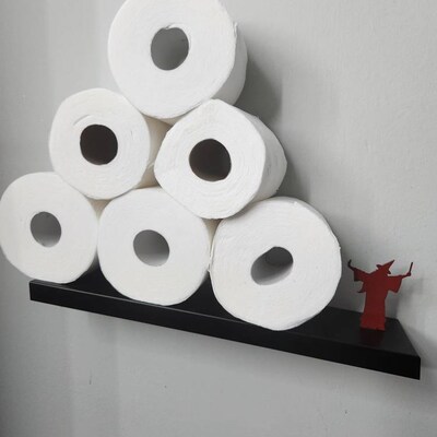 Toilet Paper Storage Merlin the Wizard Shelf for Toilet Paper Rolls ...