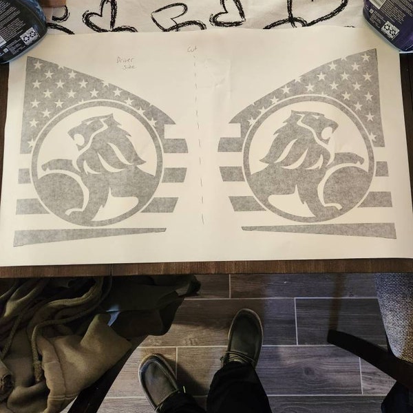 Fits Pontiac G8/chevy SS - Rear Quarter Windows - USA Flag Vinyl Decals ...