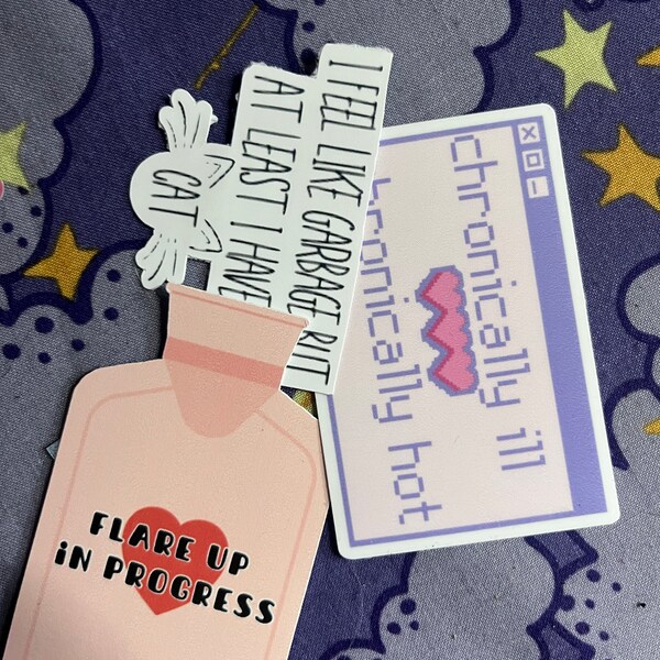 Cuter With Accessories Crutches Mobility Aid Pride Sticker for ...