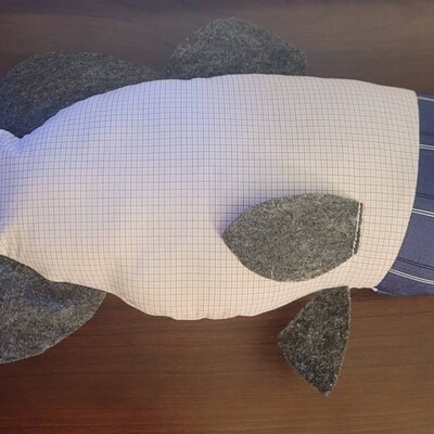 Crappie, Fish Pattern, Memory Fish, Loved One Keepsake, Made From Shirt ...