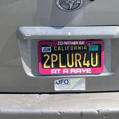 Aluminum Metal Hot Pink License Plate Frame Custom - Etsy