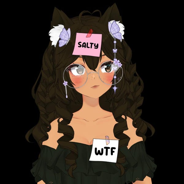 Vtuber Asset ⋄ BRB Sticky Note Set ⋄ Red/pink/orange/yellow/green/blue ...