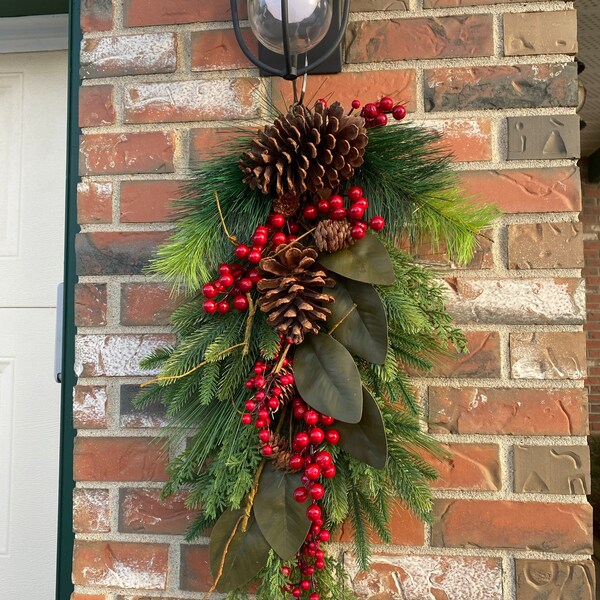 Natural Pine Cones Hanger; White Tip Pine Cones; Natural Christmas ...