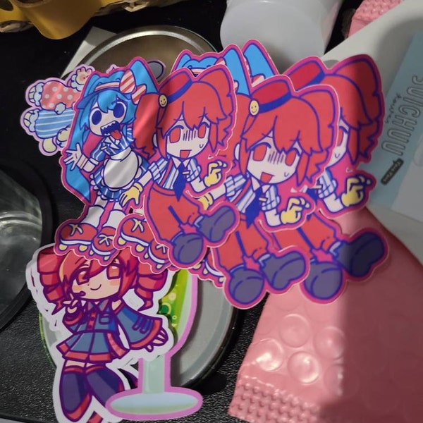 Mesmerizer Inspired Kasane Teto & Hatsune Miku 3" Sticker - Etsy