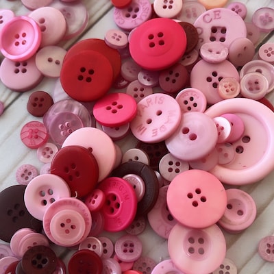100 Button Rainbow Mix, All Colors, Assorted Sizes, Sewing, Crafting ...