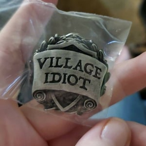 Village Idiot Badge RPG Character Class Pin Handcrafted Pewter ...
