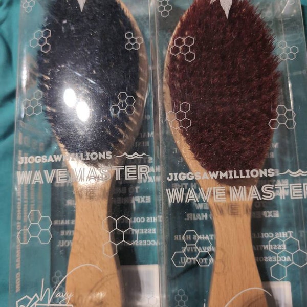 Hard WAVE BRUSH, Hard Black Tribal Wave Brush Custom Grip, Bristle Hair ...