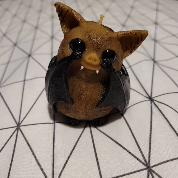 Creepy Cute Bat Shaped Pillar Candle Birthday Gift for Goth Girl ...