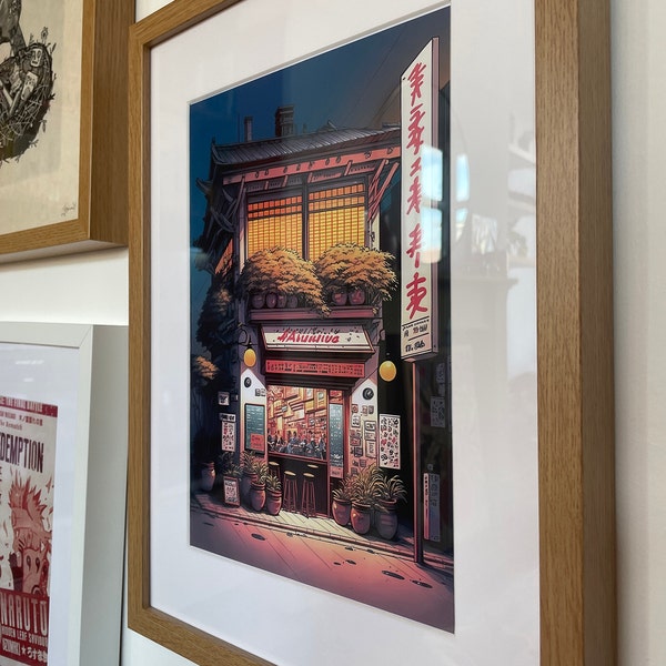 Evening at the Ramen Shop Poster, Japanese Anime Print, Ukiyo-e Art ...