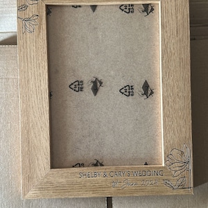 Personalised Custom Text Photo Frame Engraved Photo Frame - Etsy