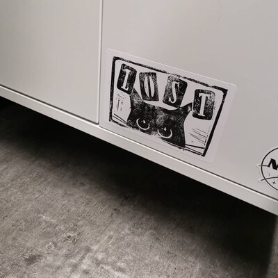 Lost. Graffiti Sticker Pack. 5 Block Printed, Painted, Hand Drawn ...