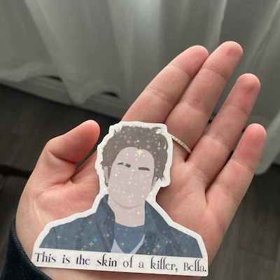 Twilight Edward Cullen Sparkly Sticker, Laptop Sticker, Indoor Use Only ...