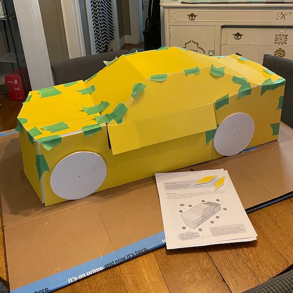 Template for Transforming Car Costume for Kids Halloween Costume ...