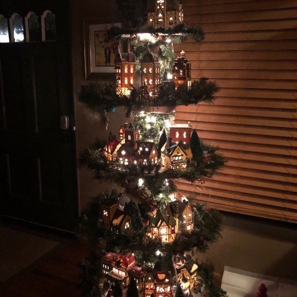 Christmas Village Display Tree - Plans - Etsy