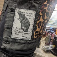 Handmade Rat Patch - Rat Patch - Rat Accessories - Animal Patches ...