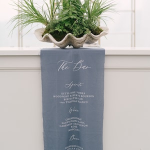 Welcome Sign With Wood Frame Stand, Wood Frame, Fabric Sign, Linen ...