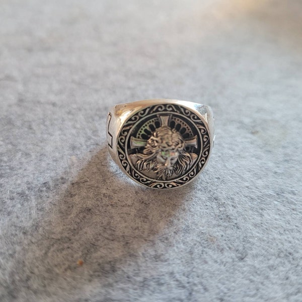 Handcrafted 925 Sterling Silver Jesus Christ Ring YHWH Yahweh Hebrew ...