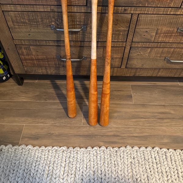 6 Pack-game Ready-blem- Flamed Wooden Bats-cupped! FREE SHIPPING - Etsy