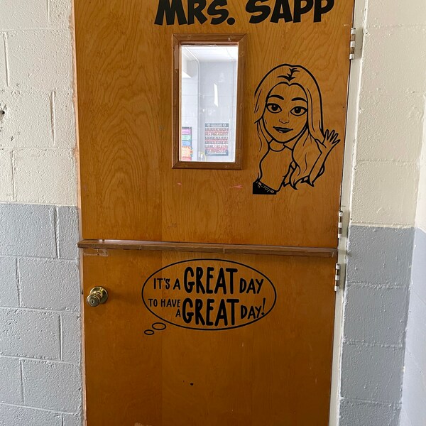 Custom Removable Door NAME Decal for Classroom or Office - Etsy