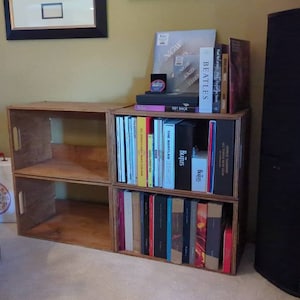 Vinyl Record Storage Crate // Record Crate // Vinyl LP Crate // Vinyl ...