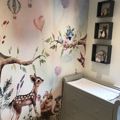 Peter Rabbit Wallpaper Rabbit Wall Decor Nursery Wallpaper - Etsy
