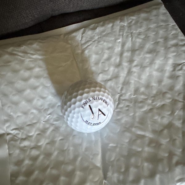 Personalized Wedding Golf Ball Favors, Bride and Groom Golf Balls ...