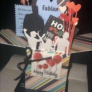 Custom Explosion Box Card Personalized Handmade Custom | Etsy