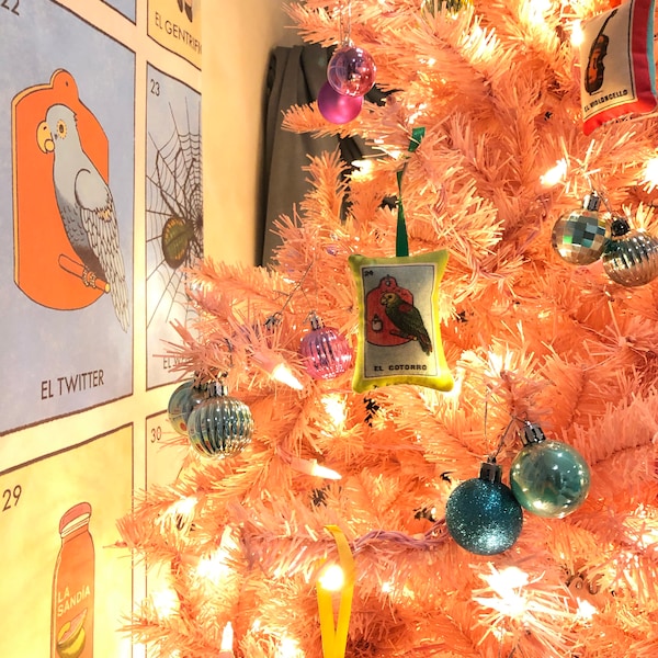 Vintage Mexican Loteria Christmas Ornaments Mexican Christmas, Xmas ...