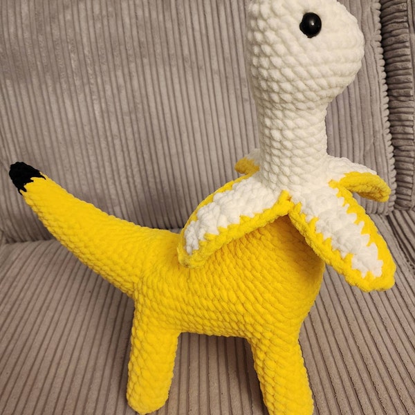 Bananasaurus Dinosaur NO SEW Crochet Pattern - Etsy